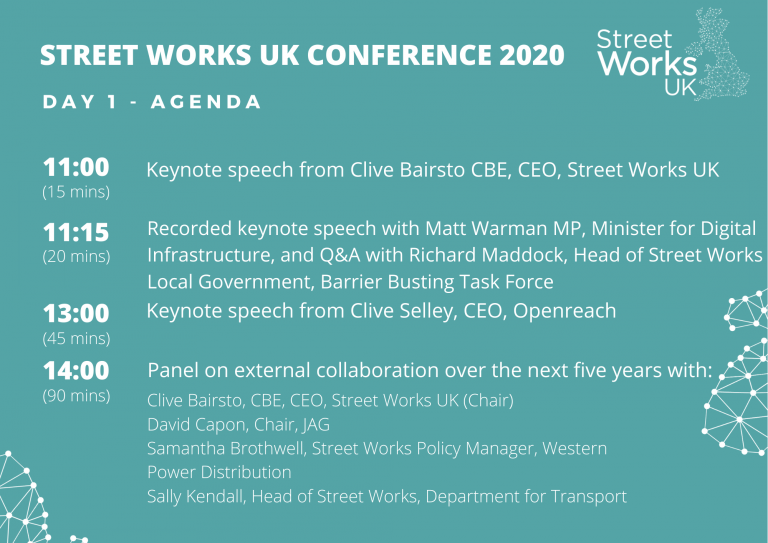 Registration Opens For Street Works UK Conference 2020 - Streetworks
